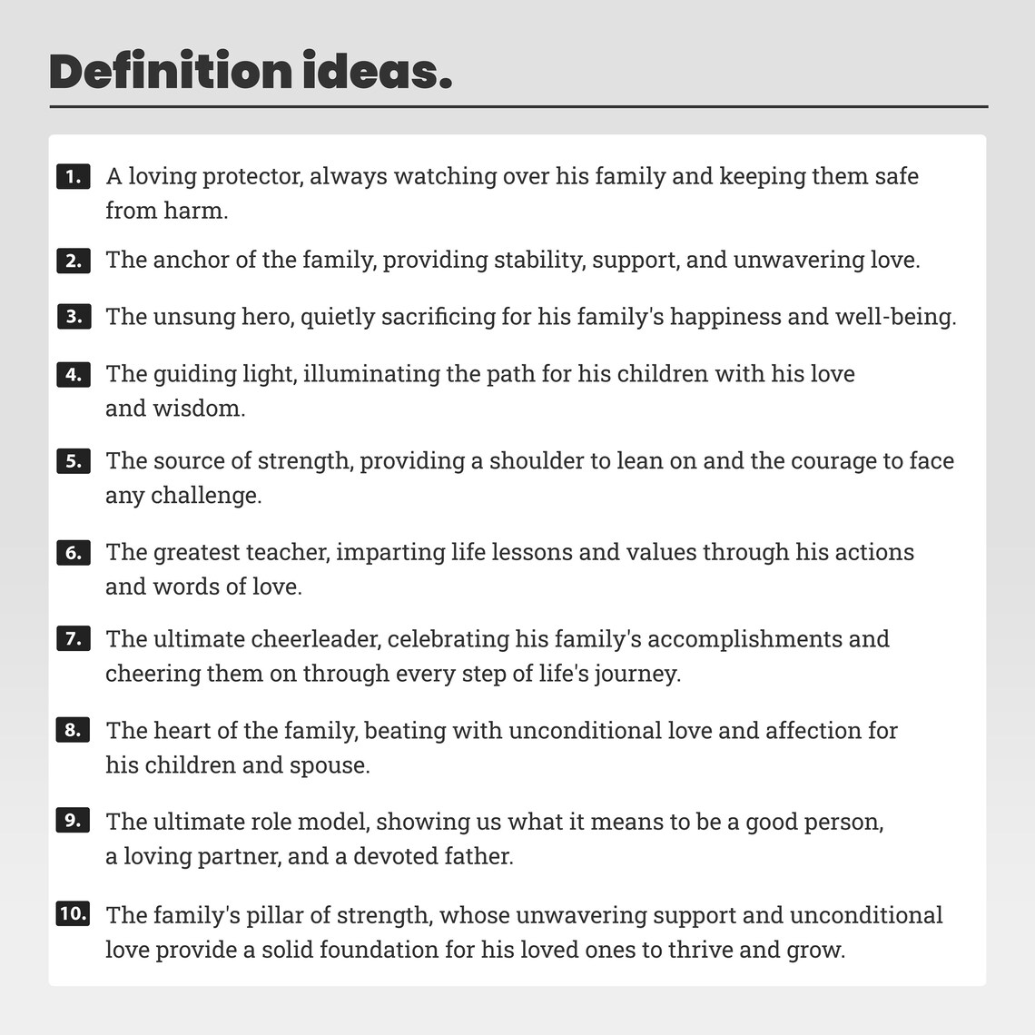 Personalized Dad Definition Print Fathers Day Gift From Daughter, New ...