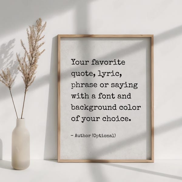 Printed Quotes - Etsy