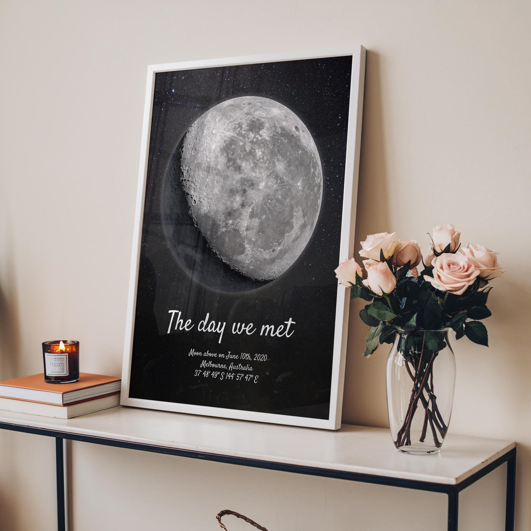 Moon the Night We Met Boyfriend Valentine's Day Gift - Personalized ...