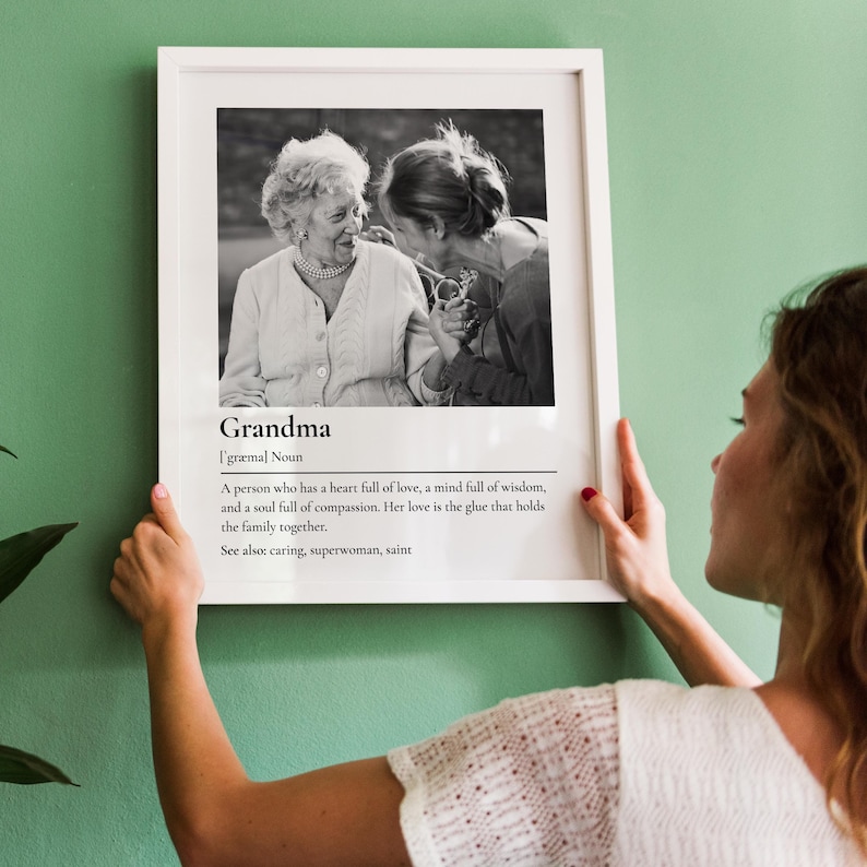 Grandma Definition Print - Grandma Mothers Day Gift From Grandkids ...