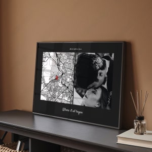 First Date Map Personalized Relationship Gift for Him or Her, Where We ...