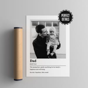 Personalized Dad Definition Print First Time Dad Christmas Gift From ...