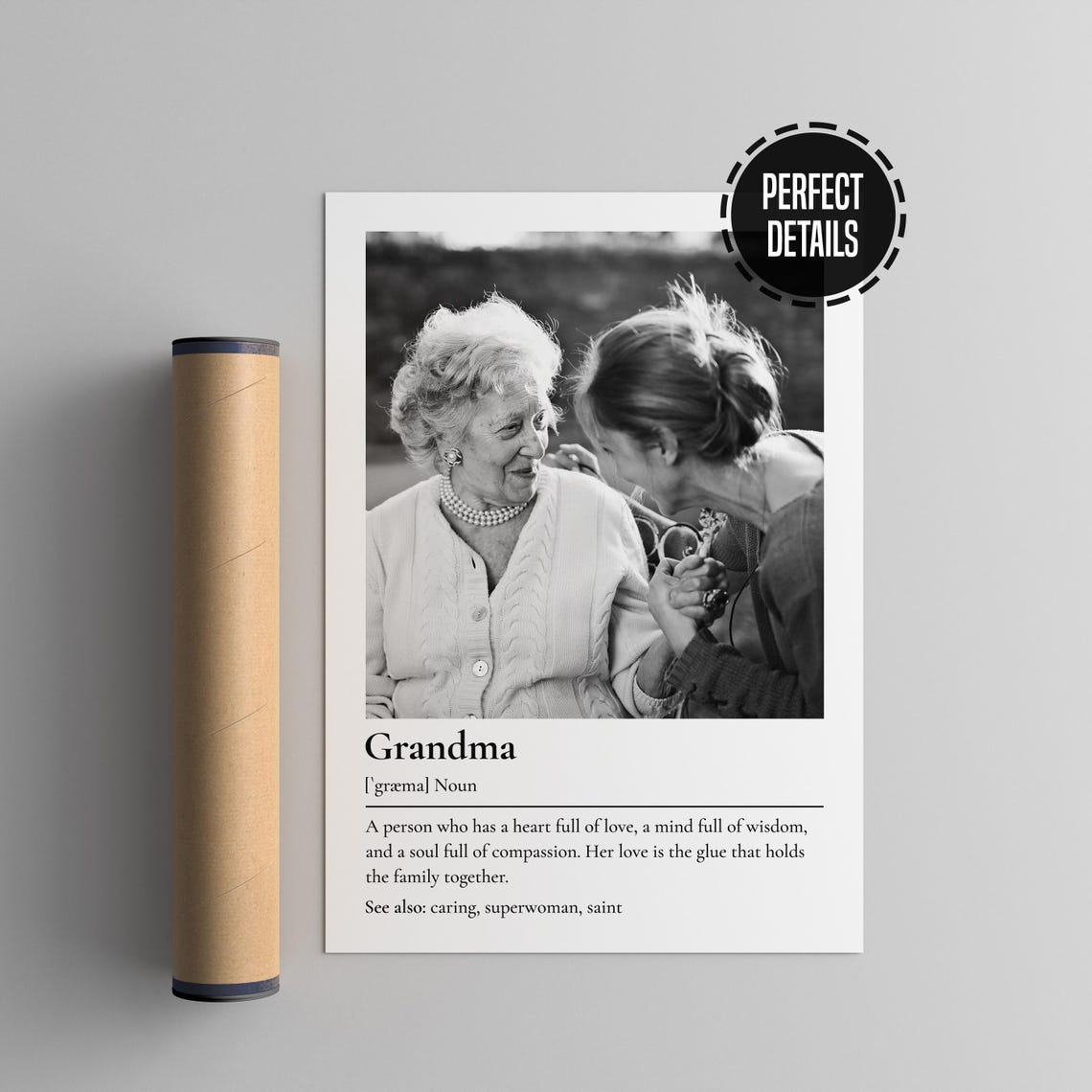 Grandma Definition Print - Personalized Grandma Christmas Gift From ...