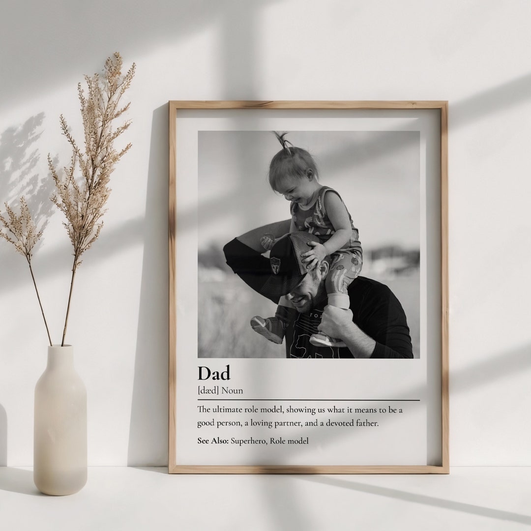 Dad Definition Print Fathers Day Gift From Daughter, Father Definition ...
