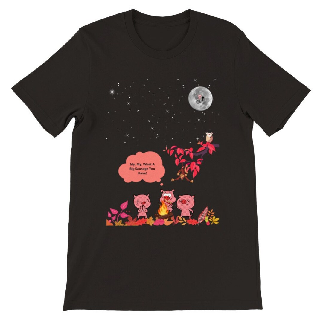 Funny Three Little Pigs Design / Camp Outside and Grab - Etsy
