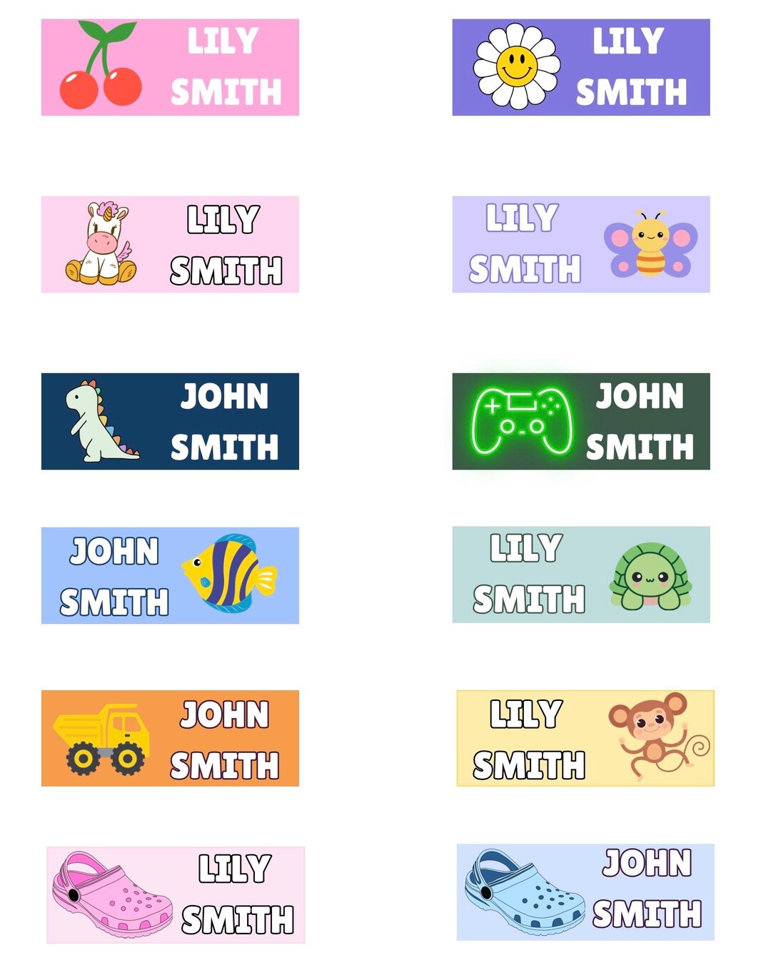 Personalised Name Stickers, This Belongs to Stickers, Name Stickers ...