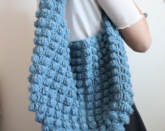 Crochet Popcorn Puff Shoulder Bag Aesthetic Charm Bag - Etsy