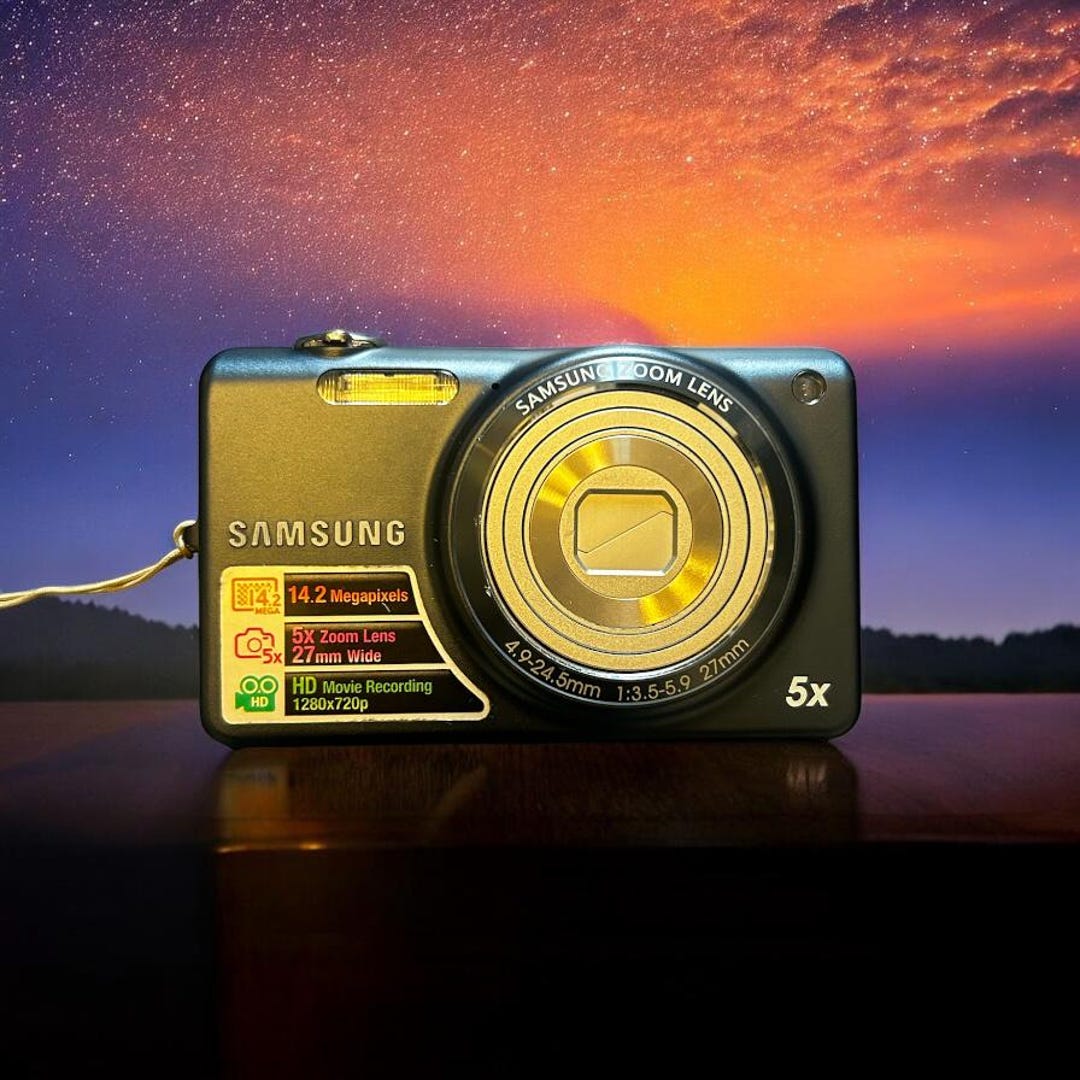 Samsung ST65 Blue Digital Camera | Battery, Memory Card & Protective ...