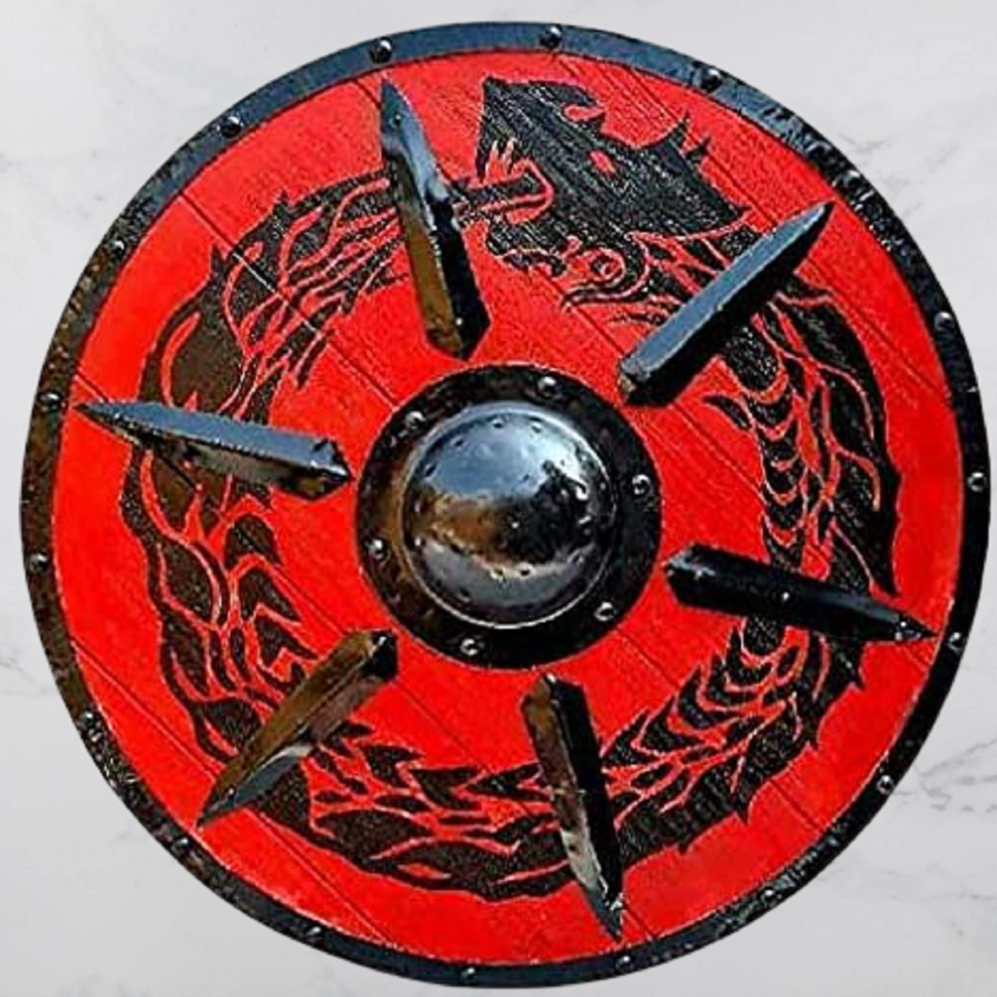 Wikinger Schild Tempelritter Mittelalter Eivor Walhalla Rabe | Etsy Schweiz