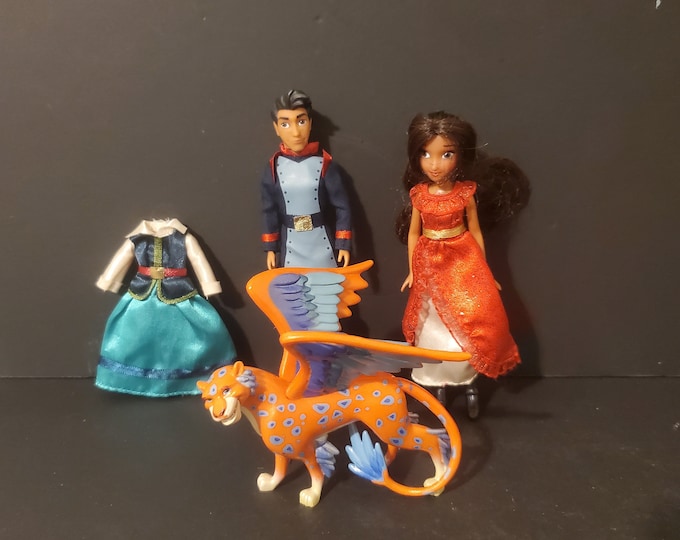 Disney Elena Of Avalor Doll Set Elena Gabe And Skylar Cheetah 4 Toy Etsy