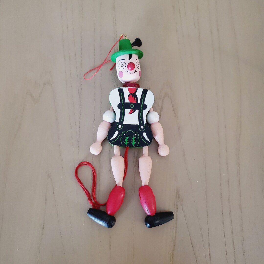 Vintage Wooden Toy Made in Austria Hand Crafted Movable Parts Toy ...