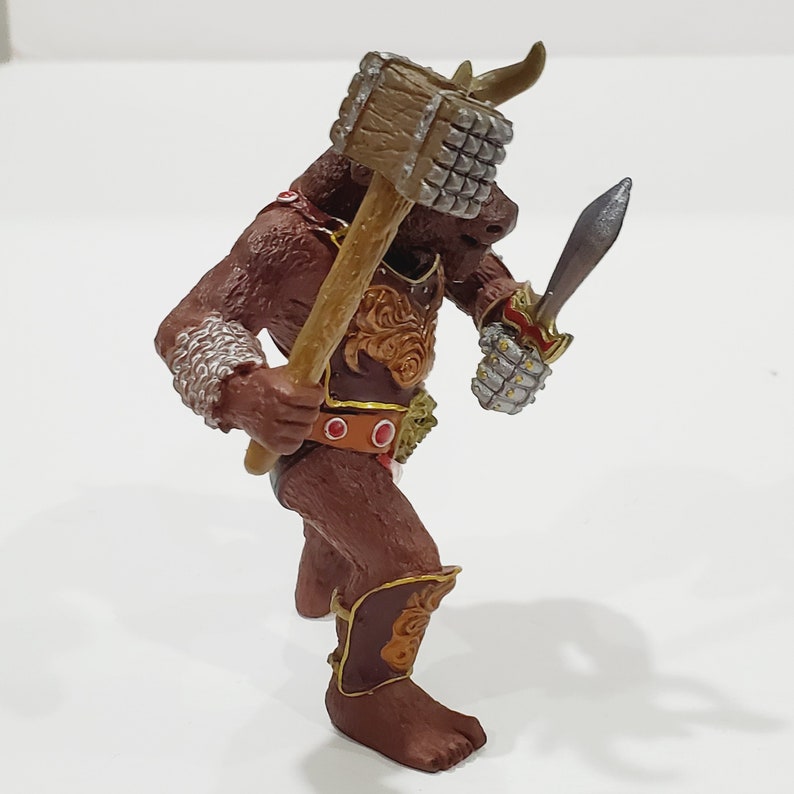 Papo Fantasy Minotaur W/weapons 4 PVC Miniature Figurine - Etsy