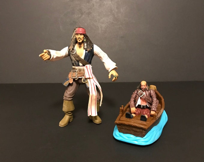 Disney Pirates of the Caribbean Slashing Jack Sparrow Action Figure, 7 ...