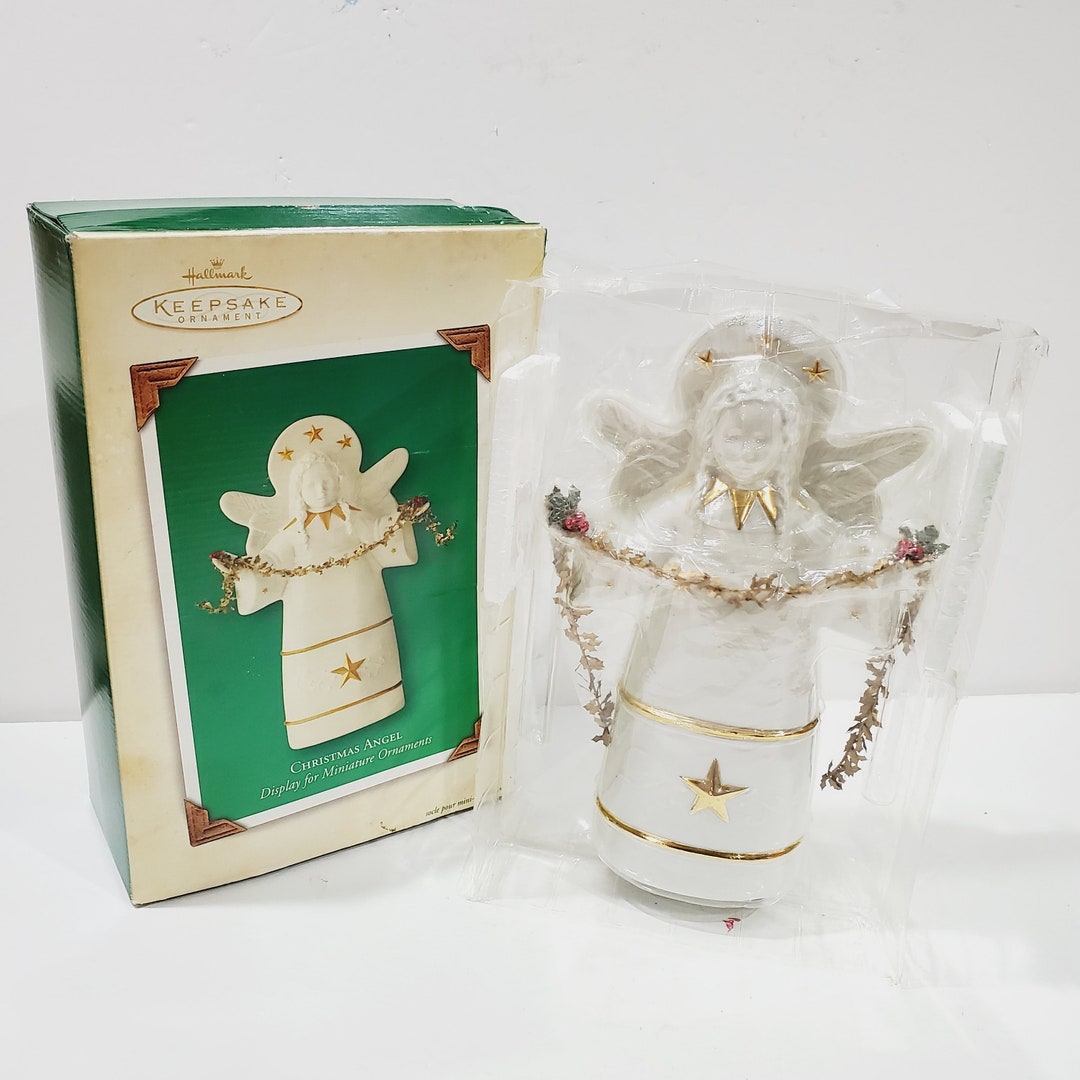 Christmas Angel Display 2002 Miniature Hallmark Ornament - Etsy