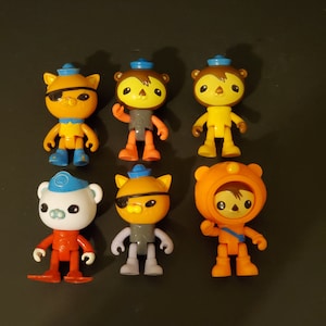 Octonauts Kwazii Shellington Sea Otter, Captain Barnacles Orange Deep ...