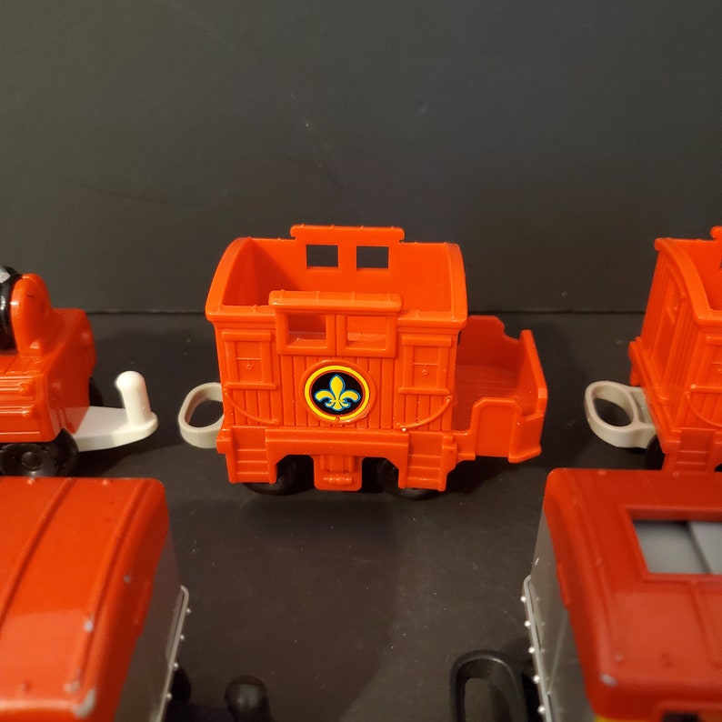 Fisher Price GEOTRAX Train & Cars Red Fire Cars 2003 - Etsy