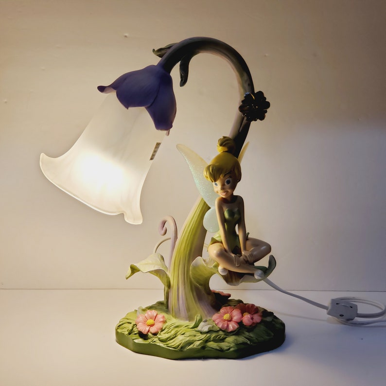 Disney Tinker Bell Fairy Lamp Night Light Table Desk TESTED - Etsy