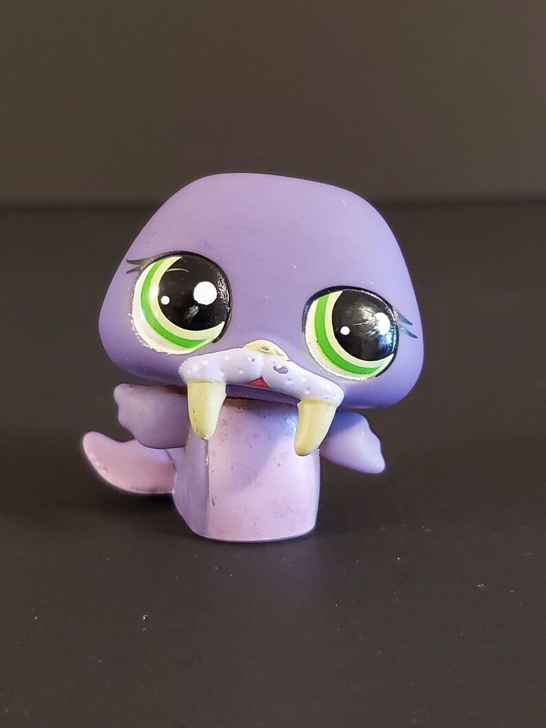 Littlest Pet Shop LPS Authentic 1511 Dark Purple Walrus With - Etsy