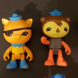 Octonauts Kwazii Shellington Sea Otter, Captain Barnacles Orange Deep ...