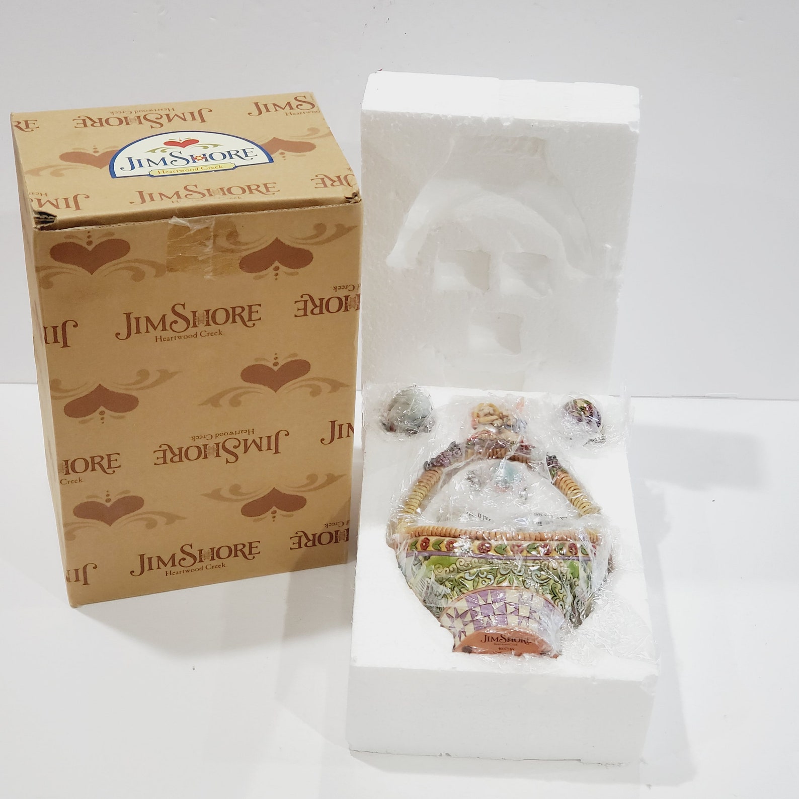 Jim Shore Gathering Joy Easter Basket Bunnies 5 Eggs 2006 - Etsy