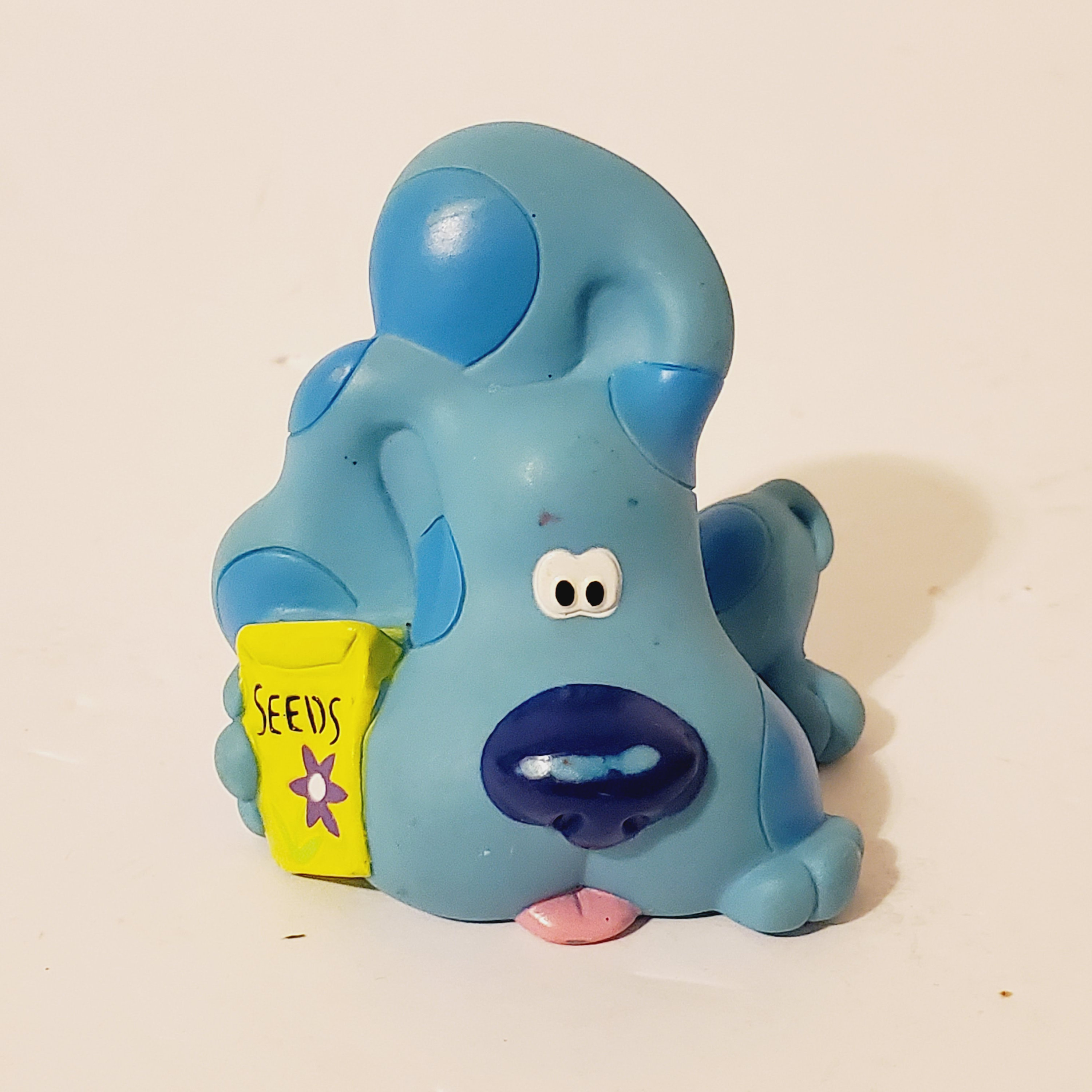 BLUES CLUES Lovable Blue Puppy Dog Holding Seeds Plastic - Etsy