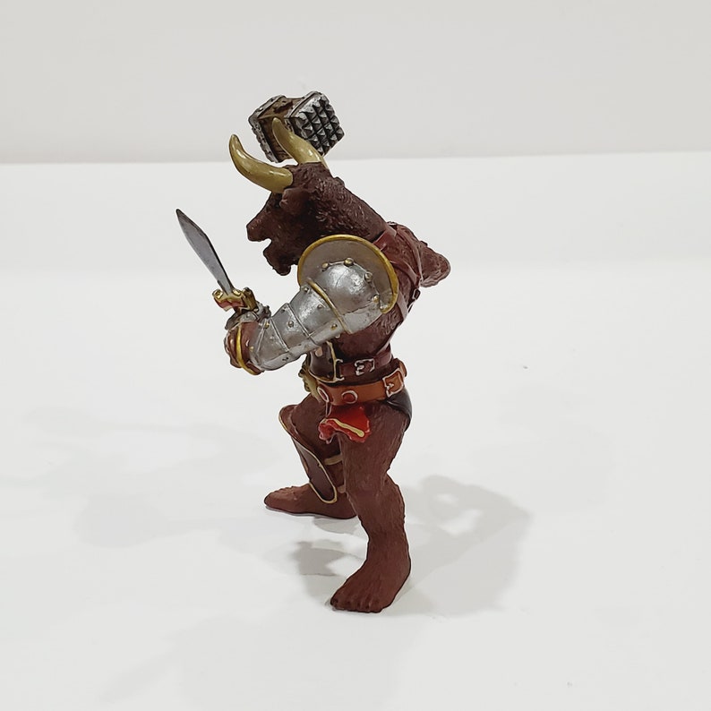 Papo Fantasy Minotaur W/weapons 4 PVC Miniature Figurine - Etsy