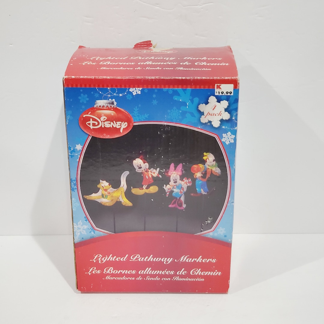Disney Christmas Lighted Pathway Markers Mickey Minnie Goofy - Etsy