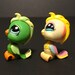 Littlest Pet Shop LPS Authentic Cockatoo 1369 green, Blue Eyes and ...