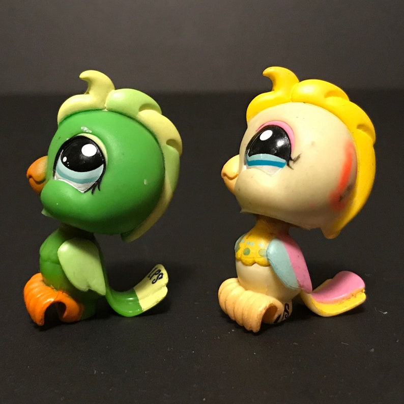 Littlest Pet Shop LPS Authentic Cockatoo 1369 green Blue - Etsy