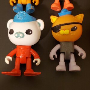 Octonauts Kwazii Shellington Sea Otter, Captain Barnacles Orange Deep ...
