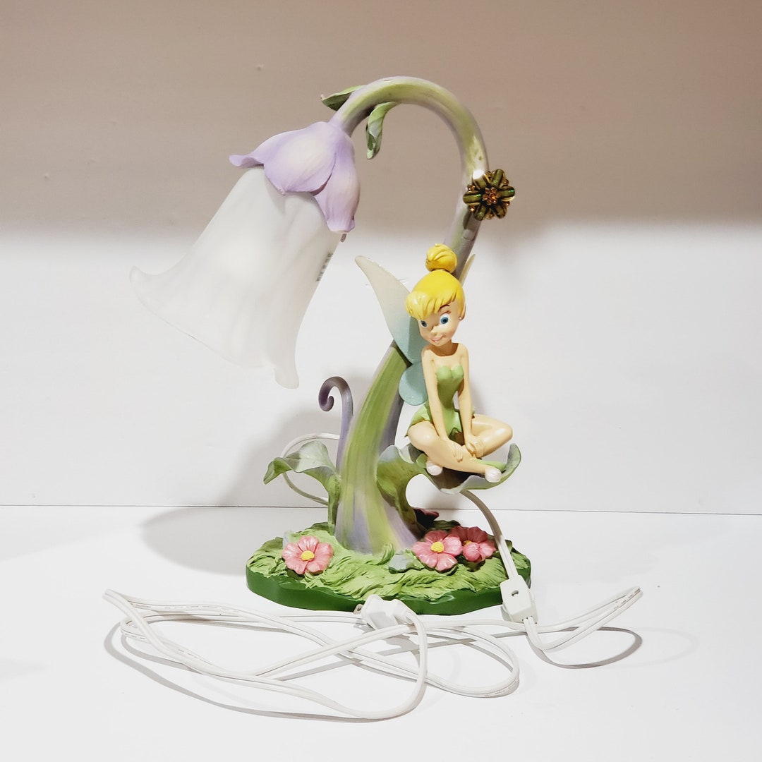 Disney Tinker Bell Fairy Lamp Night Light Table Desk TESTED - Etsy