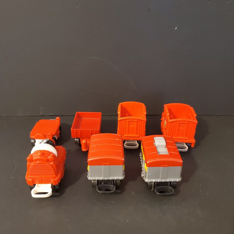 Fisher Price GEOTRAX Train & Cars Red Fire Cars 2003 - Etsy