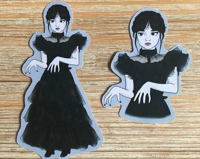 Wednesday Addams Inspired Stickers - Etsy