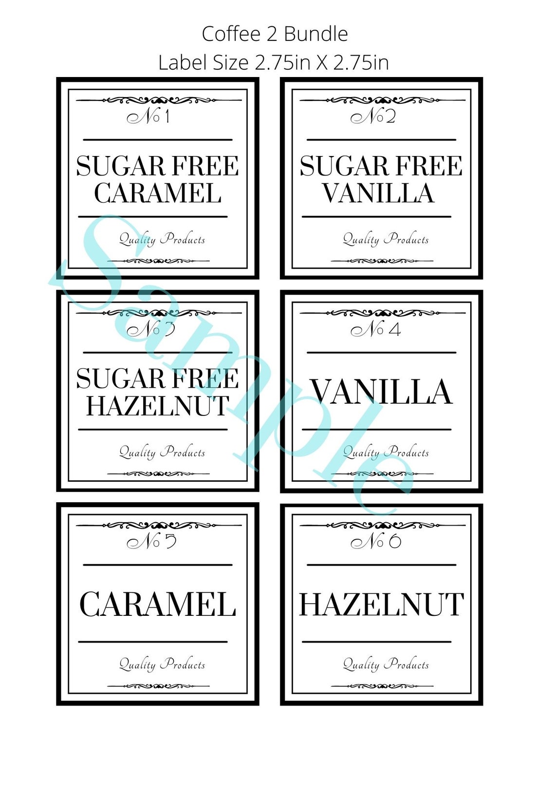 DIGITAL DOWNLOAD Barista Coffee2 Labels. Organized Home, Minimalist ...
