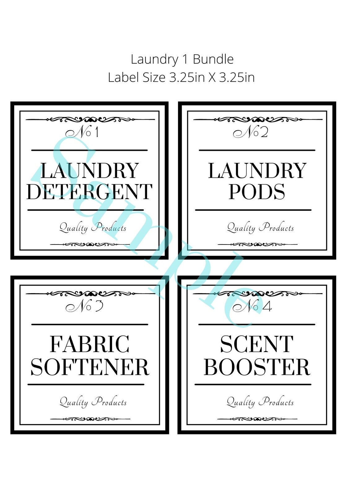 Custom Laundry Room Vinyl Labels. Home Organization Modern - Etsy