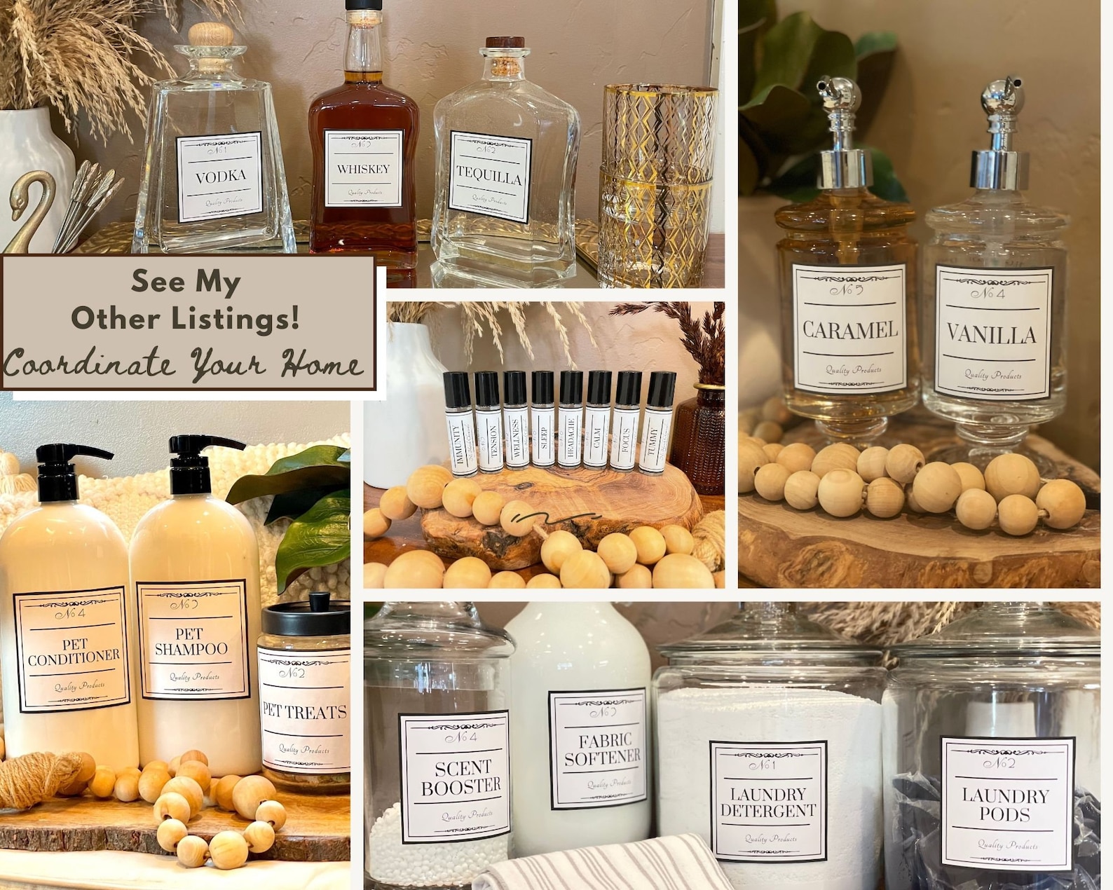 DIGITAL DOWNLOAD Custom Bar Booze Cocktail Labels. Home - Etsy