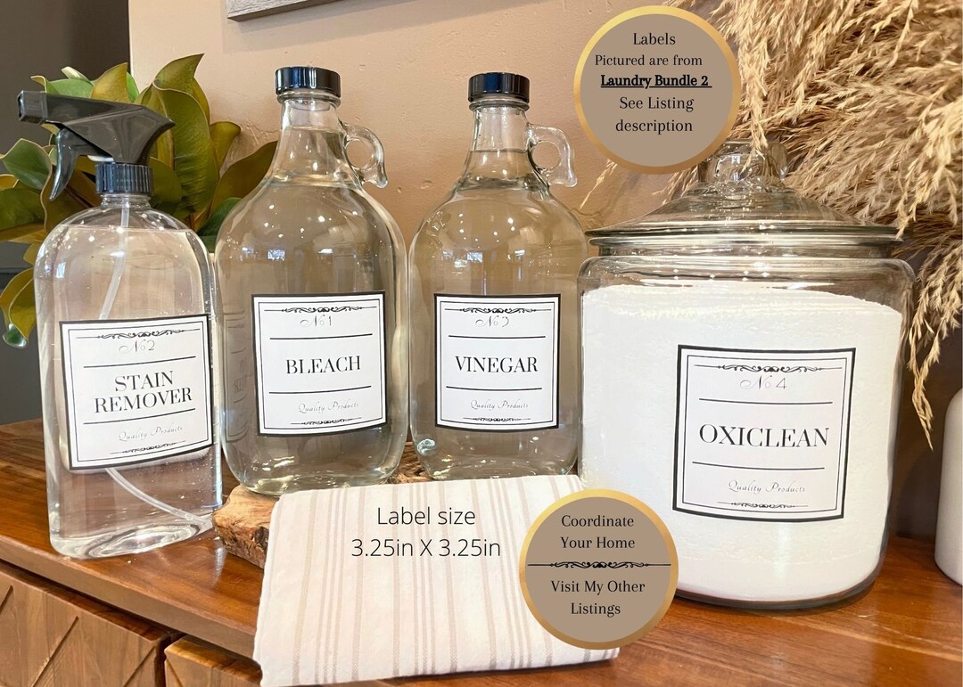 CUSTOM DIGITAL DOWNLOAD Laundry Labels. Home Organization, Modern ...