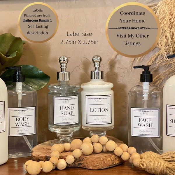 Bathroom Labels - Etsy