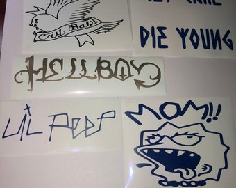 Love Now Cry Later Vinyl Decal 2 Pack GBC Lil Peep Sticker Sadboys - Etsy