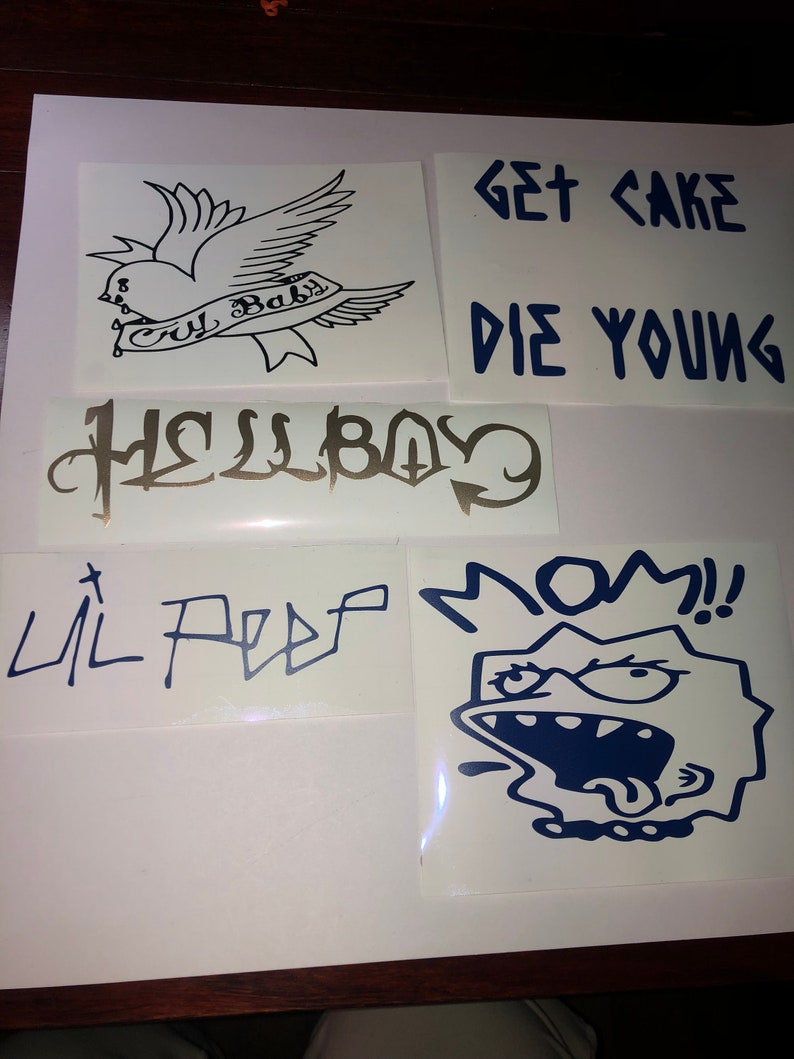 Lil Peep Vinyl Decal Pack Etsy