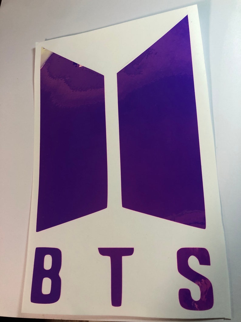 BTS Holographic Vinyl Decal - Etsy