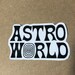 Travis Scott Astro World Sticker Pack - Etsy
