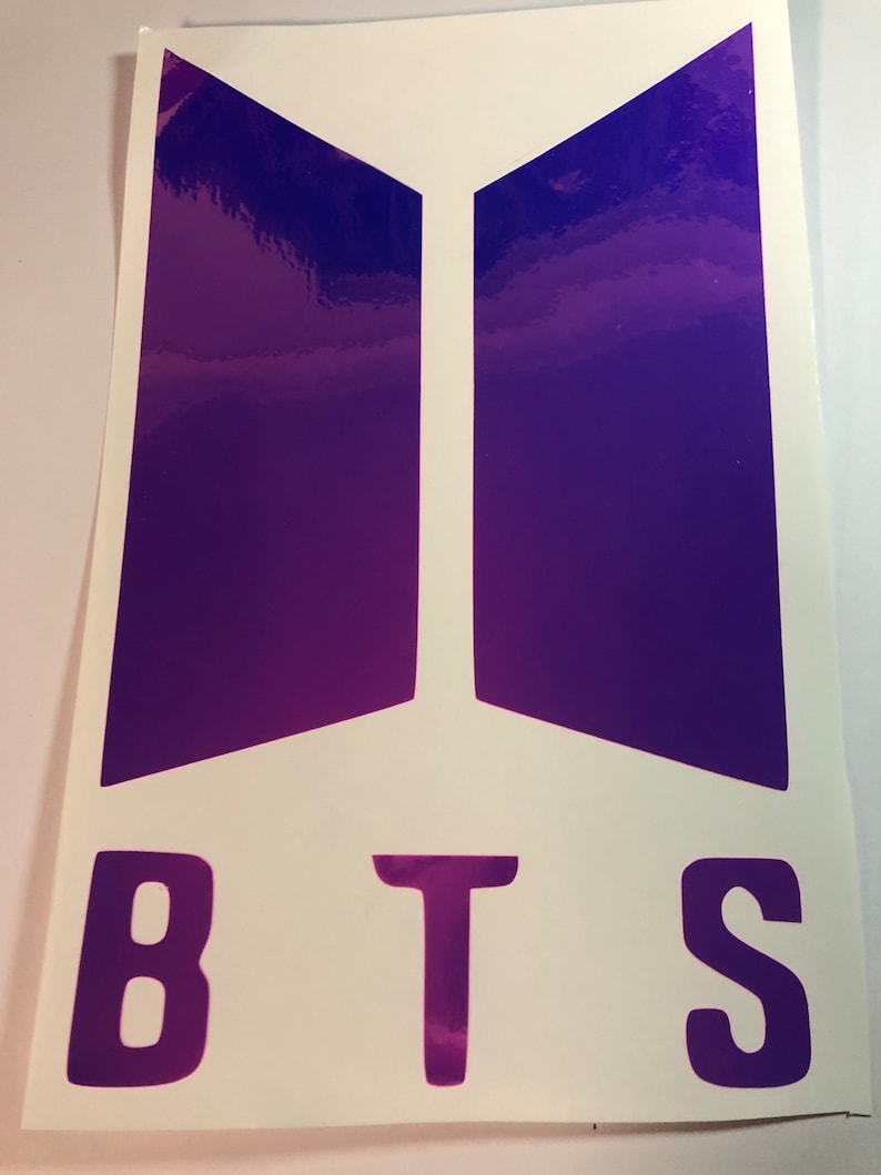BTS Holographic Vinyl Decal - Etsy