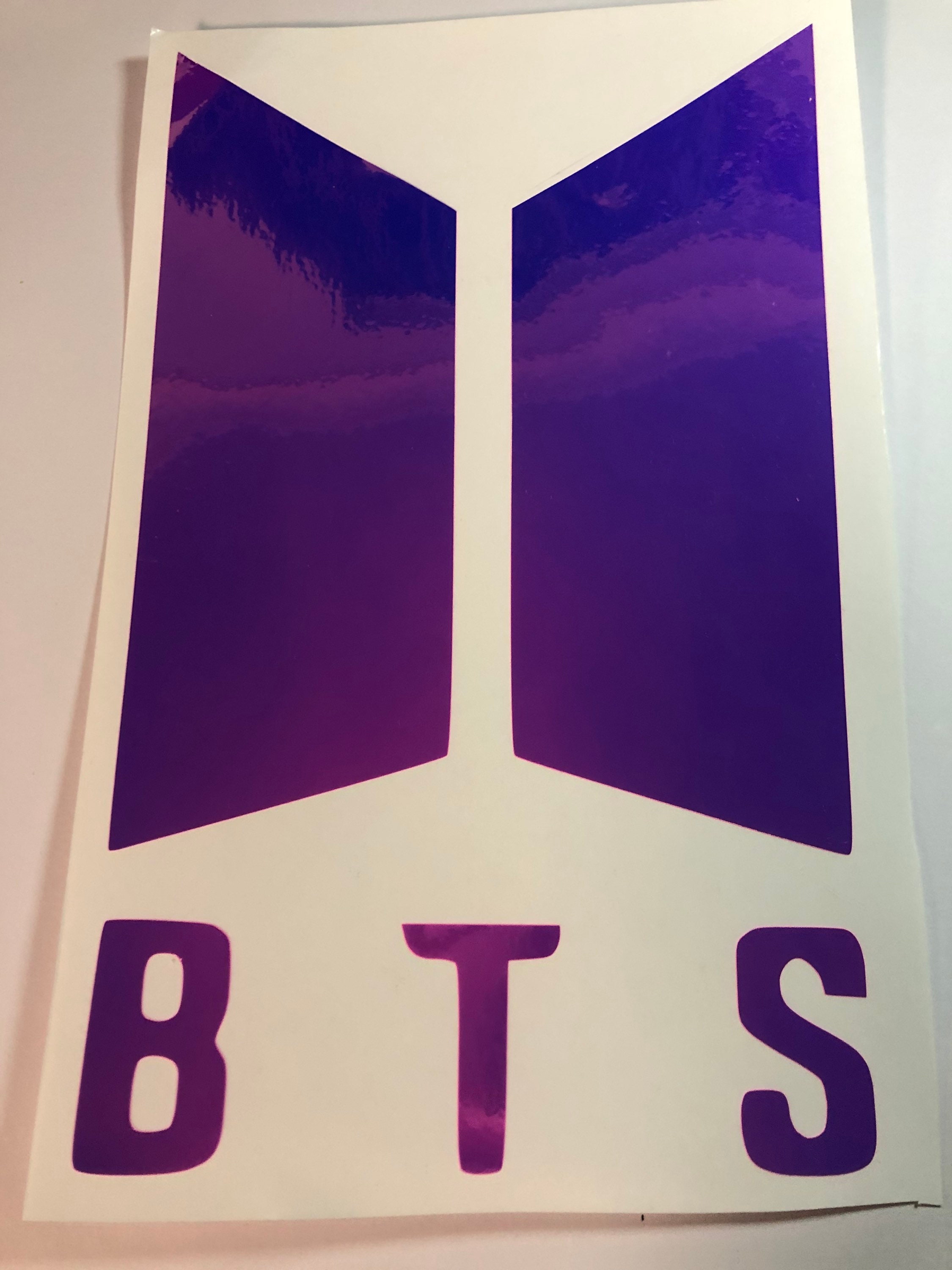 BTS Holographic Vinyl Decal - Etsy