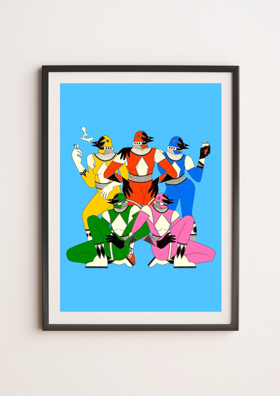 Power Rangers Illustration - Etsy