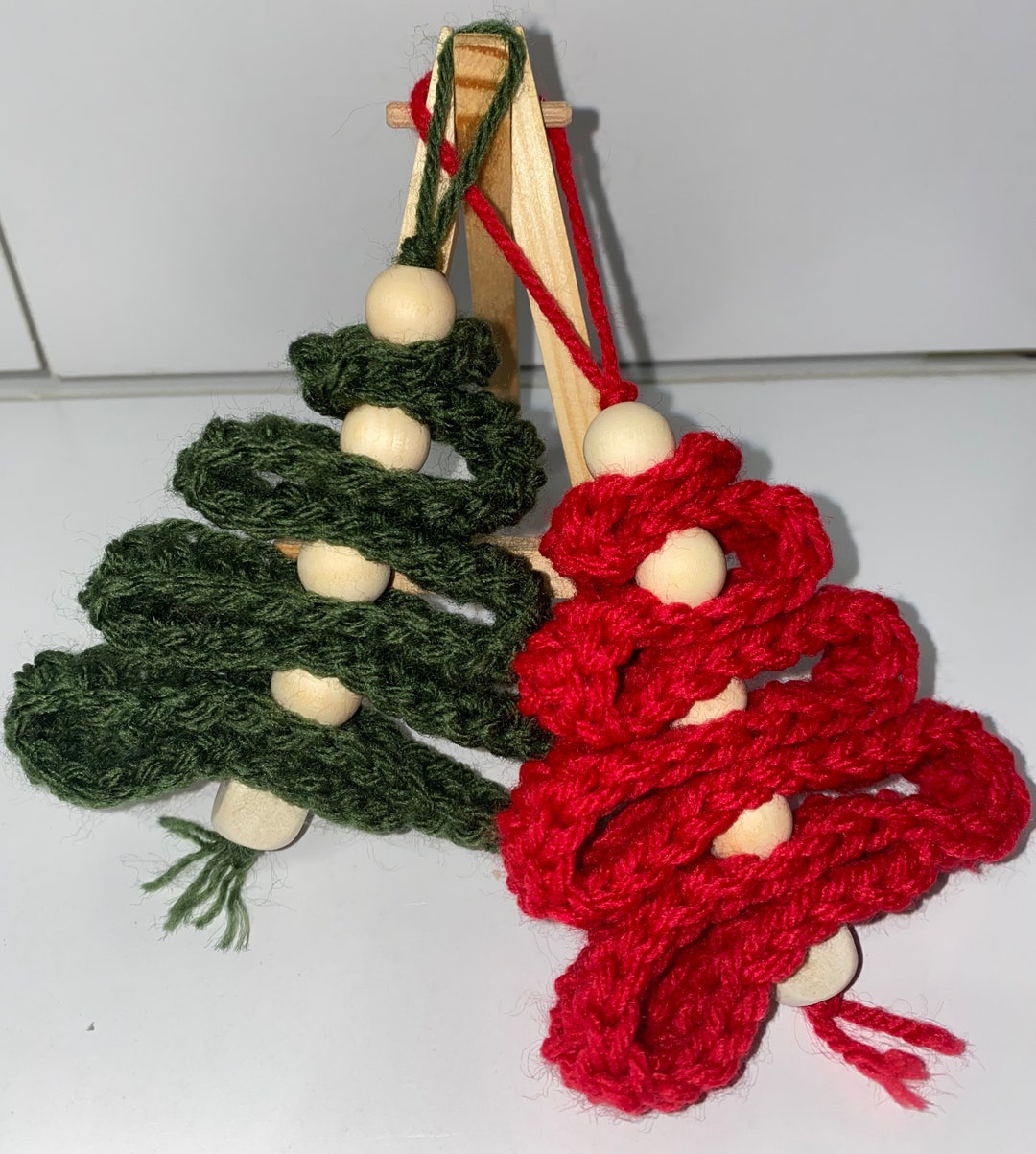 Crochet Trees Set of 2 - Etsy