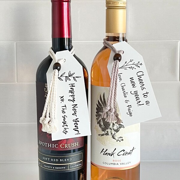 Wine Bottle Tags - Etsy