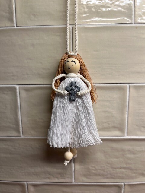 First Holy Communion Macrame Dolls With Optional Symbol, Handmade - Etsy