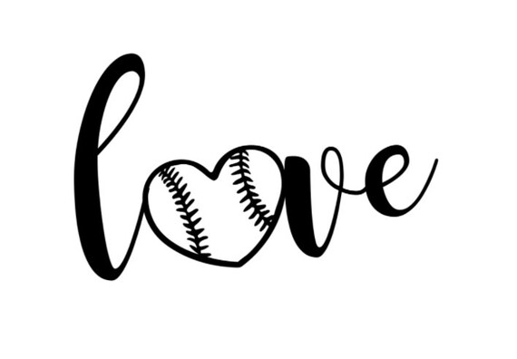 Baseball Love Baseball SVG Love SVG Baseball Love SVG - Etsy