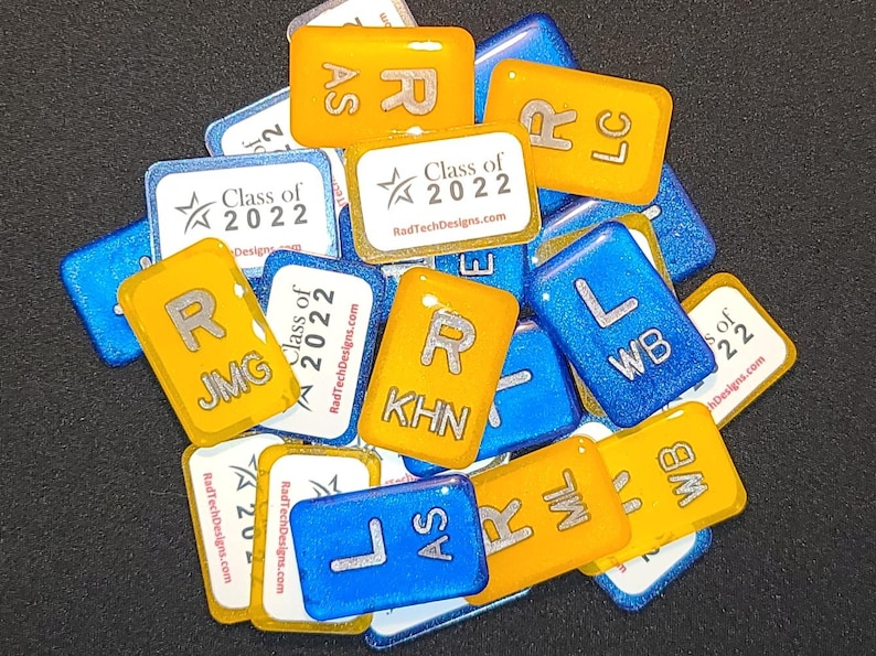 Bulk X-ray Student Markers – Red/blue, Custom Initials, USA Made - Etsy